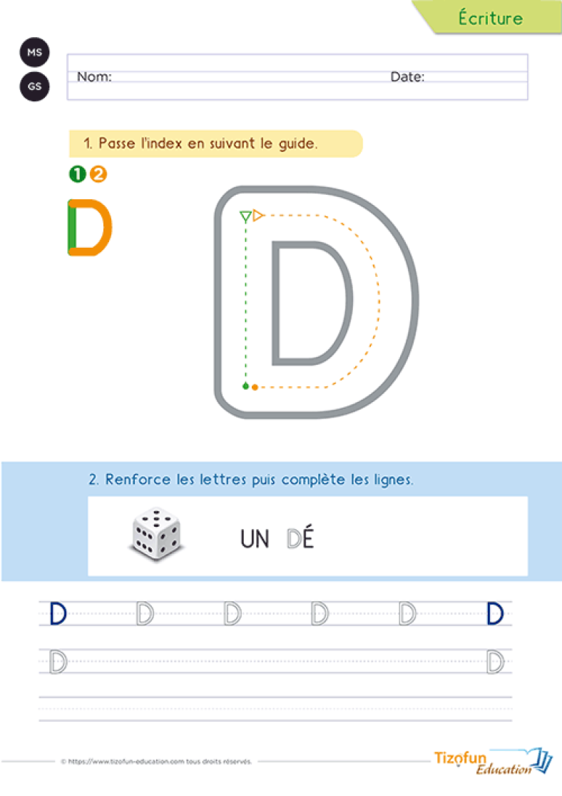 Apprendre À Écrire Les Lettres Capitales En Maternelle – NCUO