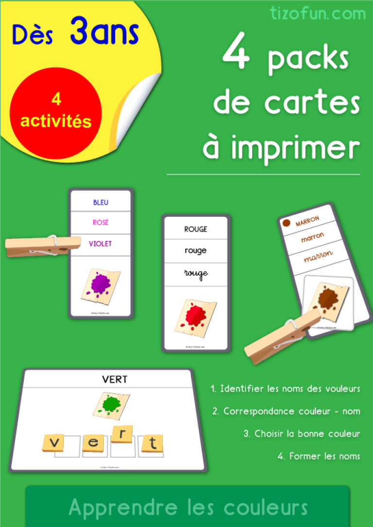 4 Activités pour apprendre les couleurs – iProf Éducation Ressources ...