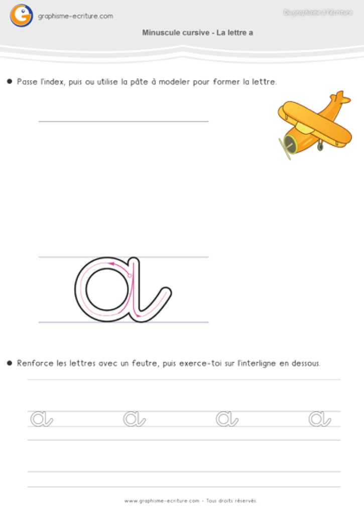 25 Pages pour apprendre l’écriture cursive en MS – iProf Éducation ...
