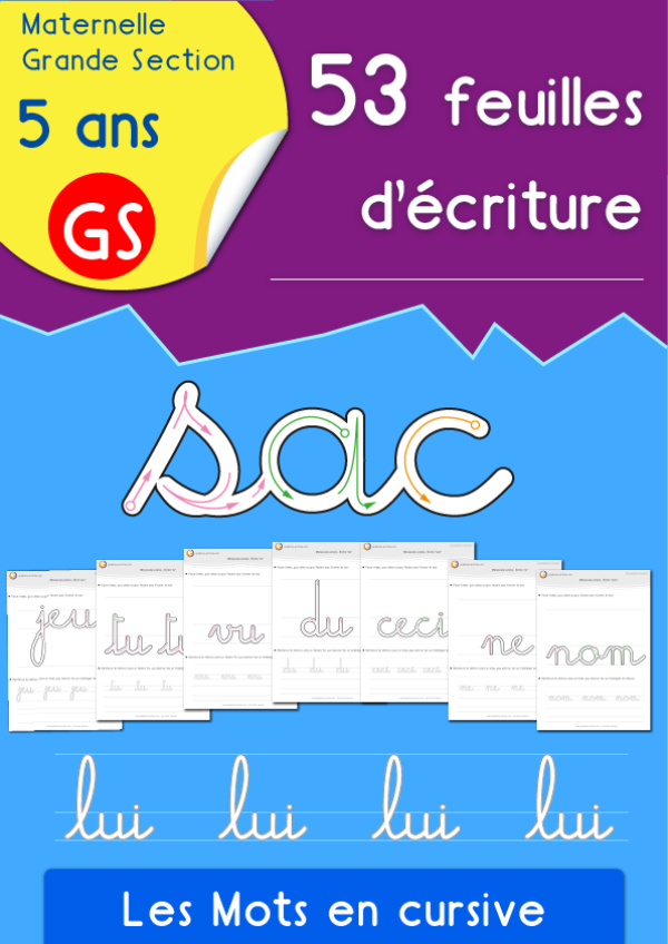 Apprendre à écrire l’alphabet & les mots en cursive GS – iProf ...