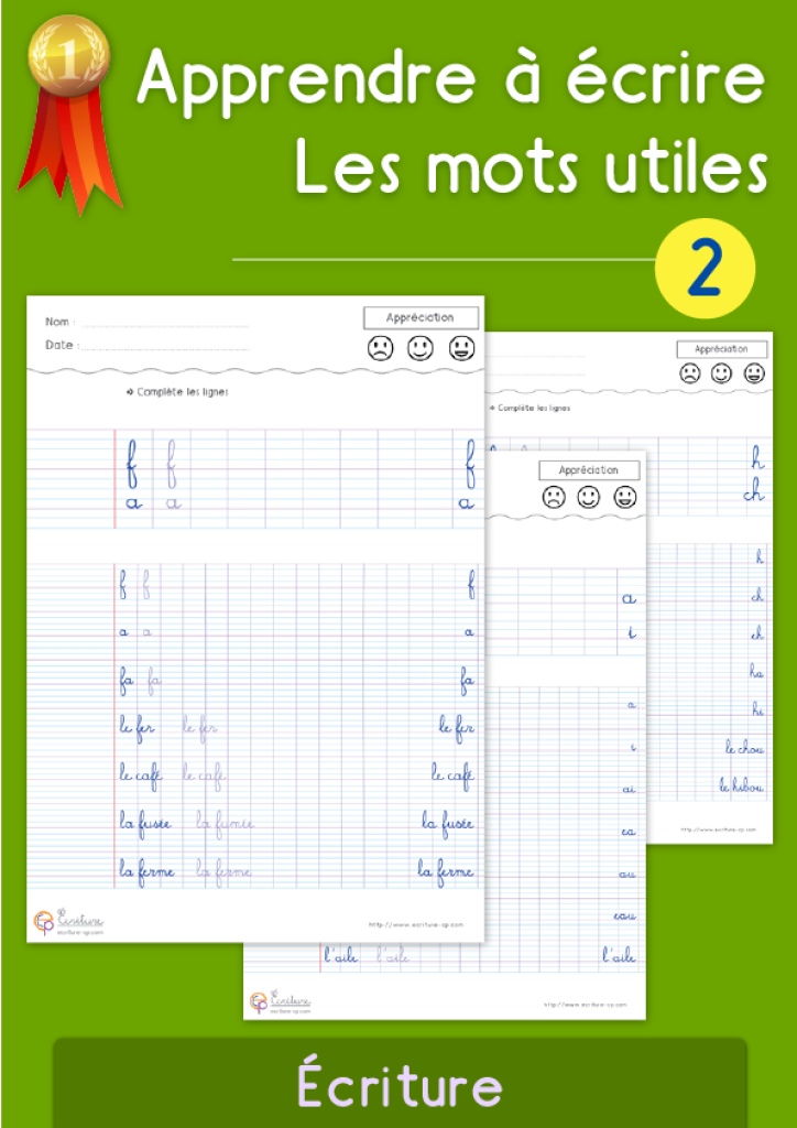 Apprendre à écrire les mots utiles 2 – iProf Éducation Ressources ...