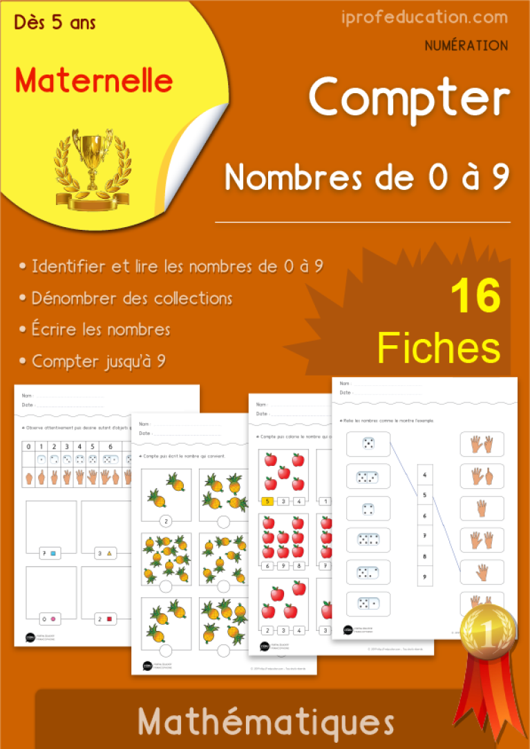 Apprendre à compter jusqu’à 9 Maternelle GS & CP – iProf Éducation ...