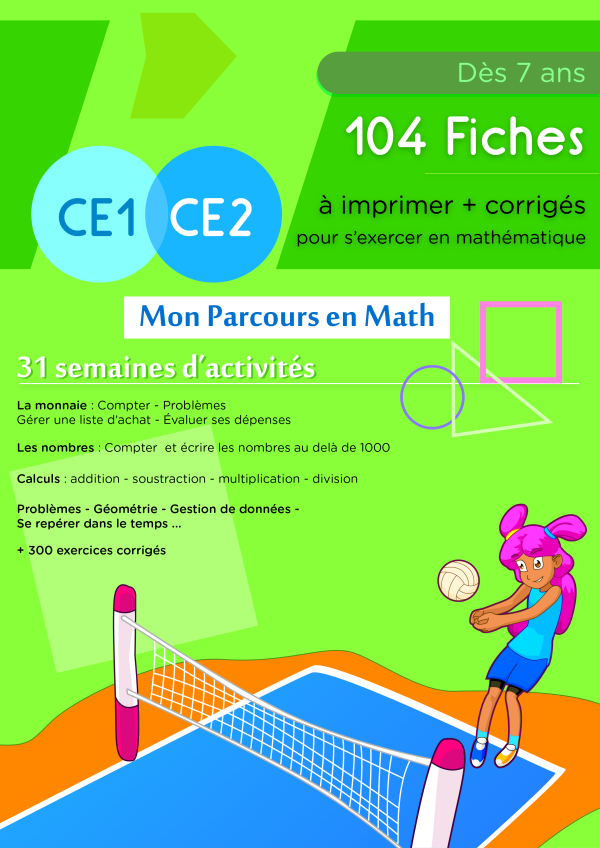 Progression Math CE1 CE2 | PDF Fiches Mathématiques CE1 à Imprimer – iProf Éducation Ressources ...