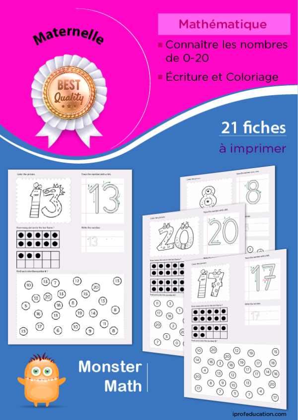 Reconnaître des nombres jusqu’à 20 et écrire des nombres de 0-20 ...