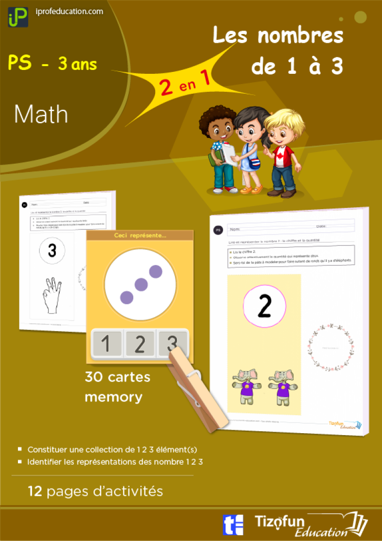 Construire le nombre en Petite Section – Quantités de 1 à 3 – iProf ...