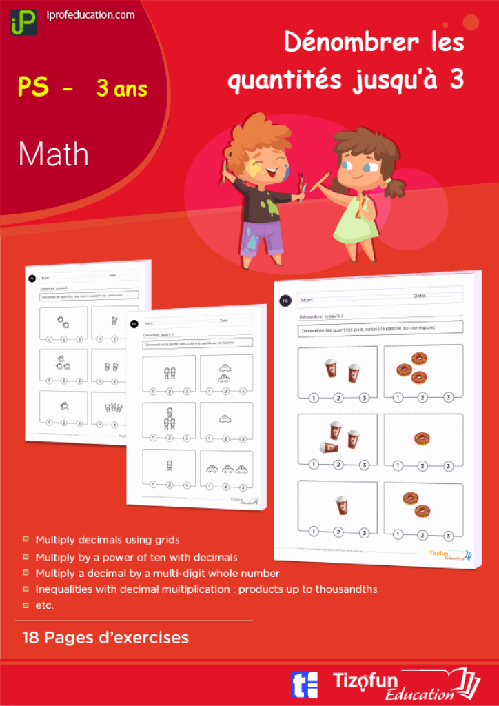 Dénombrer des petites quantités en Maternelle PS – iProf Éducation ...
