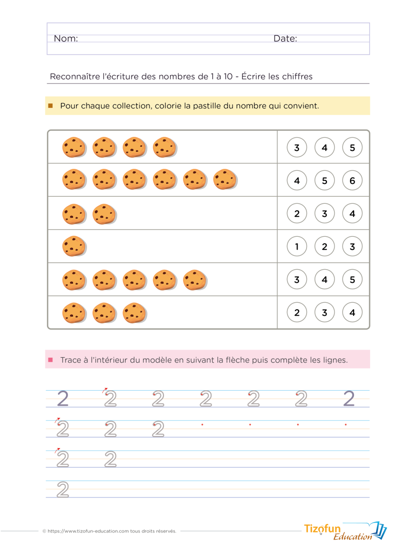 Apprendre à Écrire les Chiffres : Dénombrer et Construire les Nombres ...