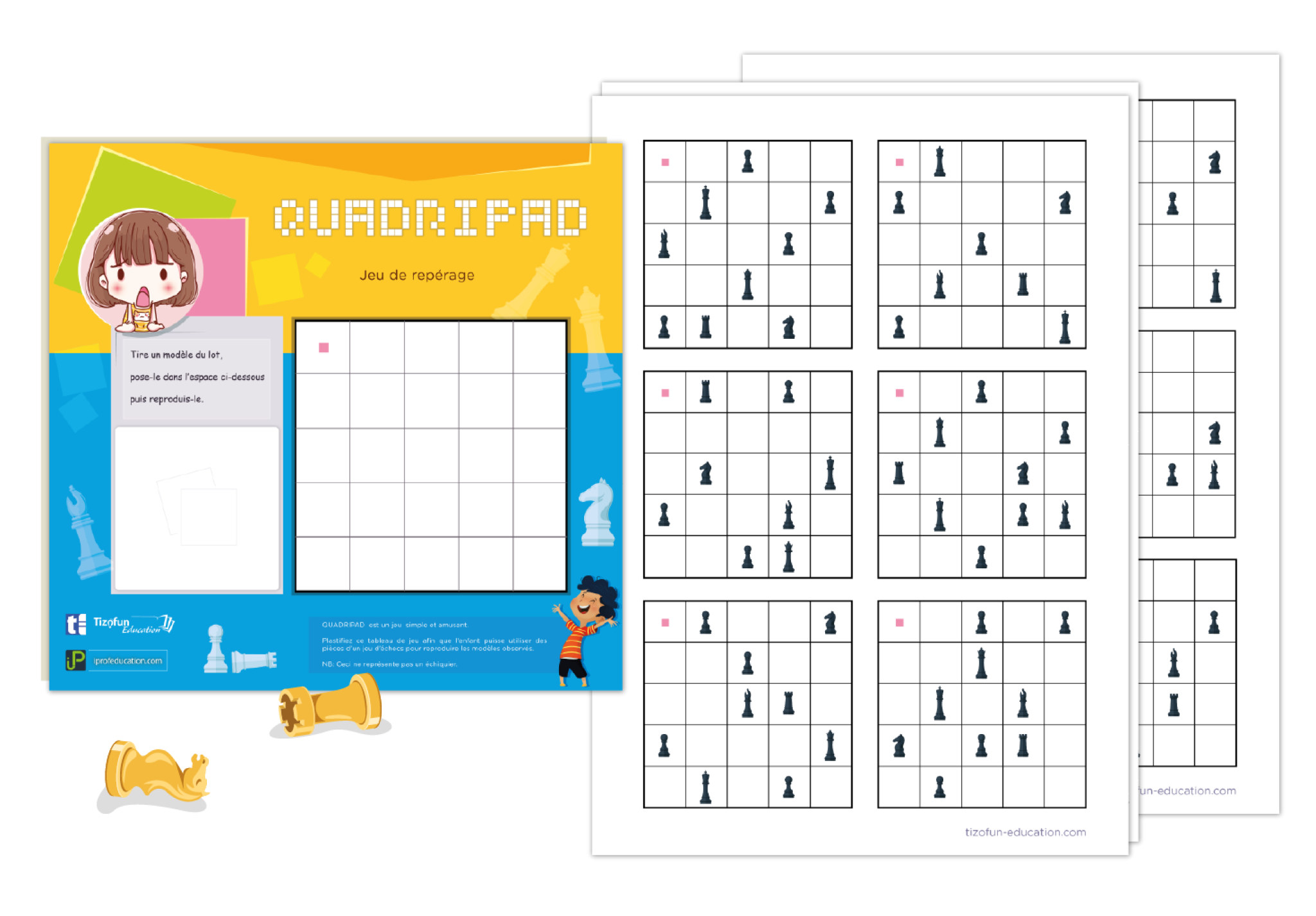 Exercices de Repérage sur Quadrillage en Maternelle MS GS – iProf ...