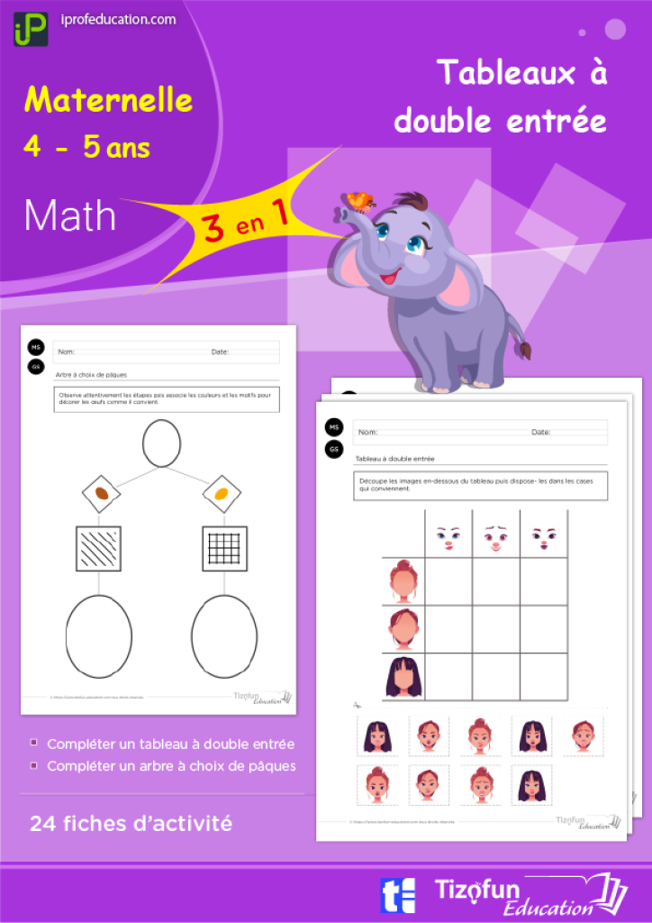 Compléter un Tableau à Double Entrée en Maternelle : Activités et ...